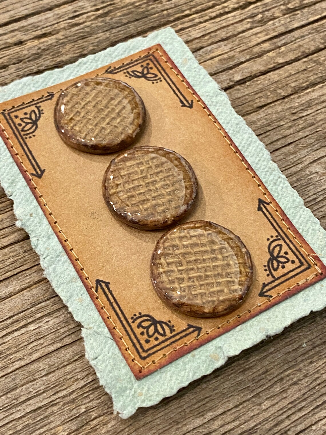 Handmade Shank Style Buttons From Recycled Materials Item - Etsy