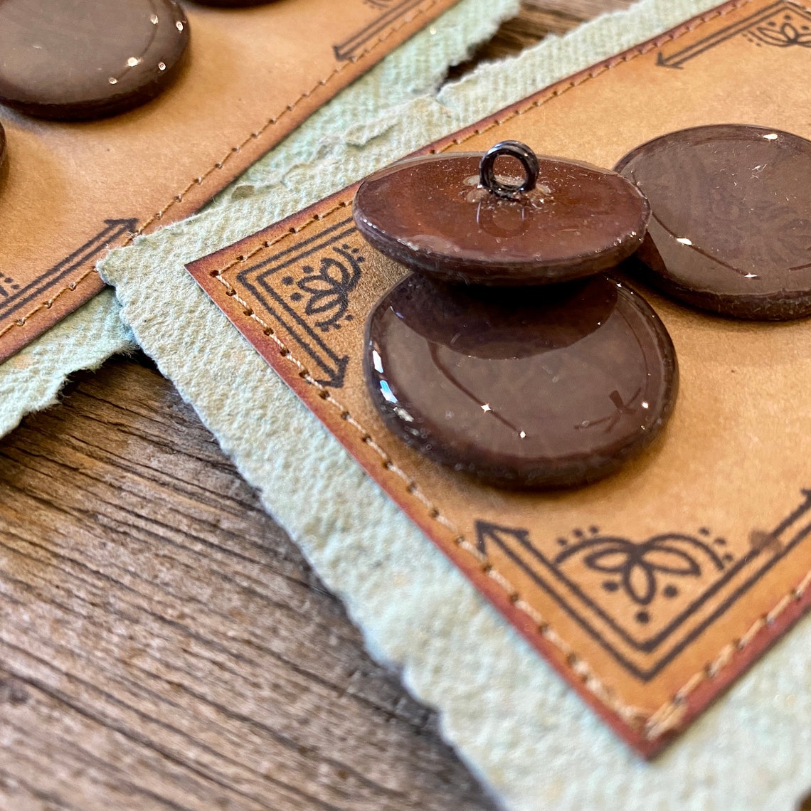 Handmade Shank Style Buttons From Recycled Materials Item# B3-003 - Etsy