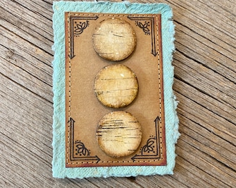 Handmade Shank Style Buttons From Recycled Materials Item | Etsy