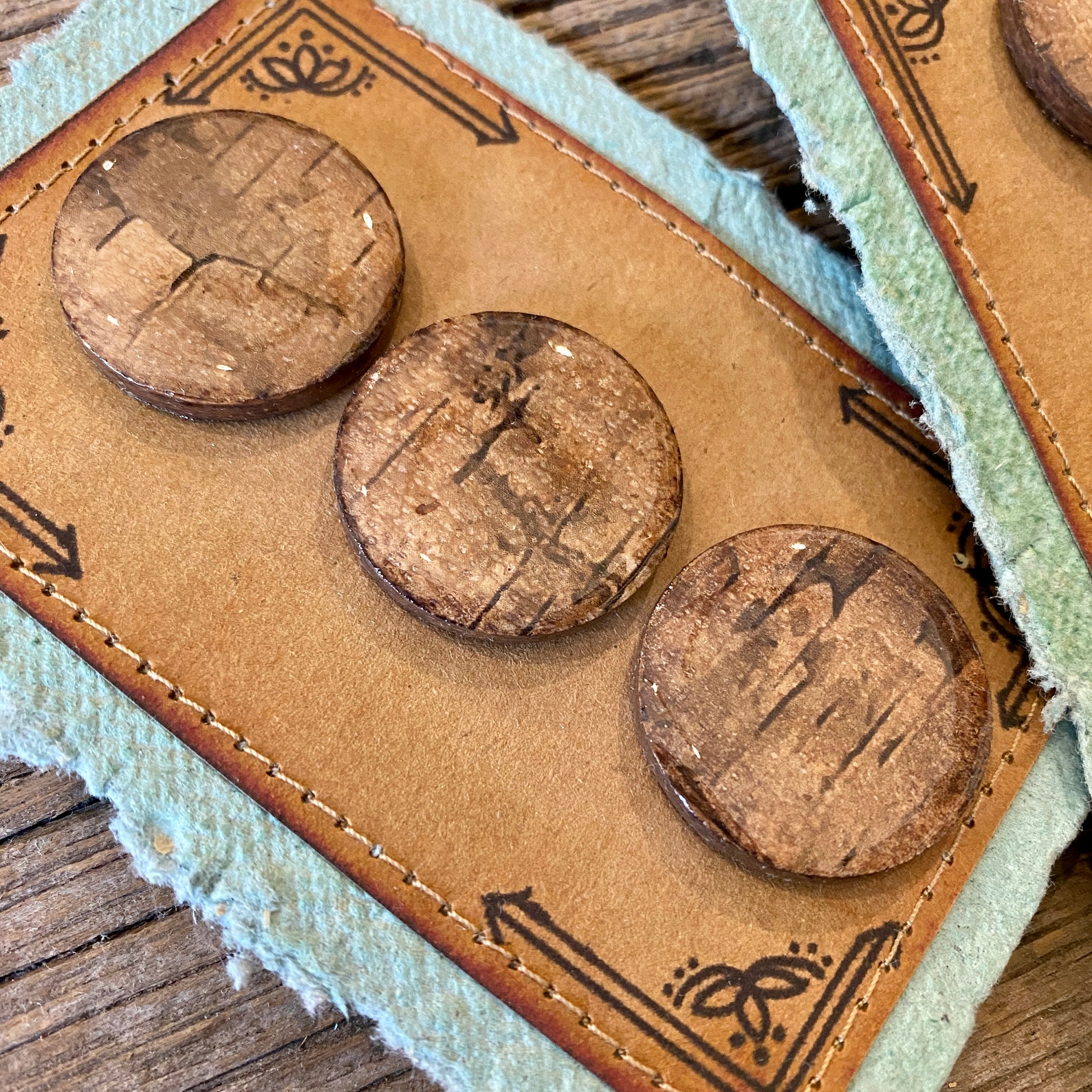 Handmade Shank Style Buttons From Recycled Materials Item | Etsy