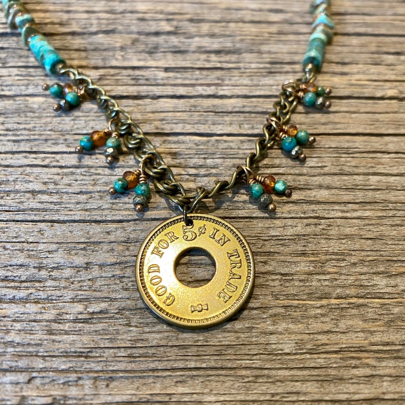 Boho Style Antique Trade Coin Necklace Item N3900 3 Etsy