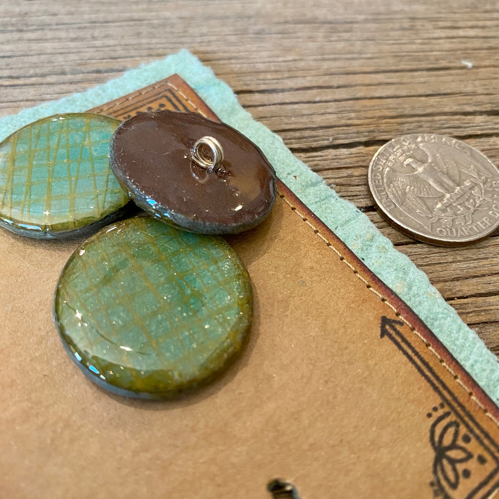 Handmade Shank Style Buttons From Recycled Materials Item - Etsy