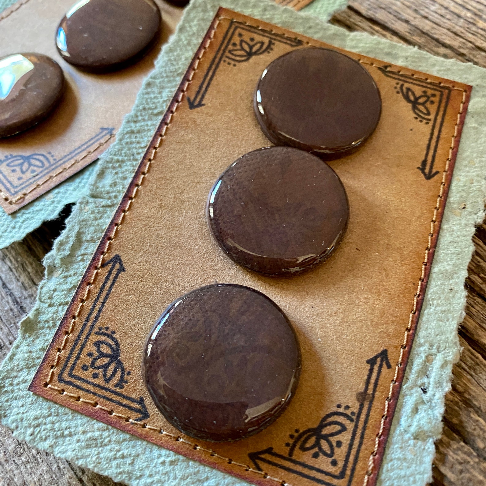 Handmade Shank Style Buttons From Recycled Materials Item# B3-003 - Etsy