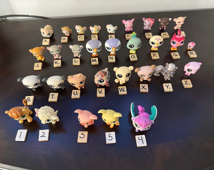 Littlest Pet Shop Rare Vintage LPS Horses Alpaca Llama Glitter Deer ...