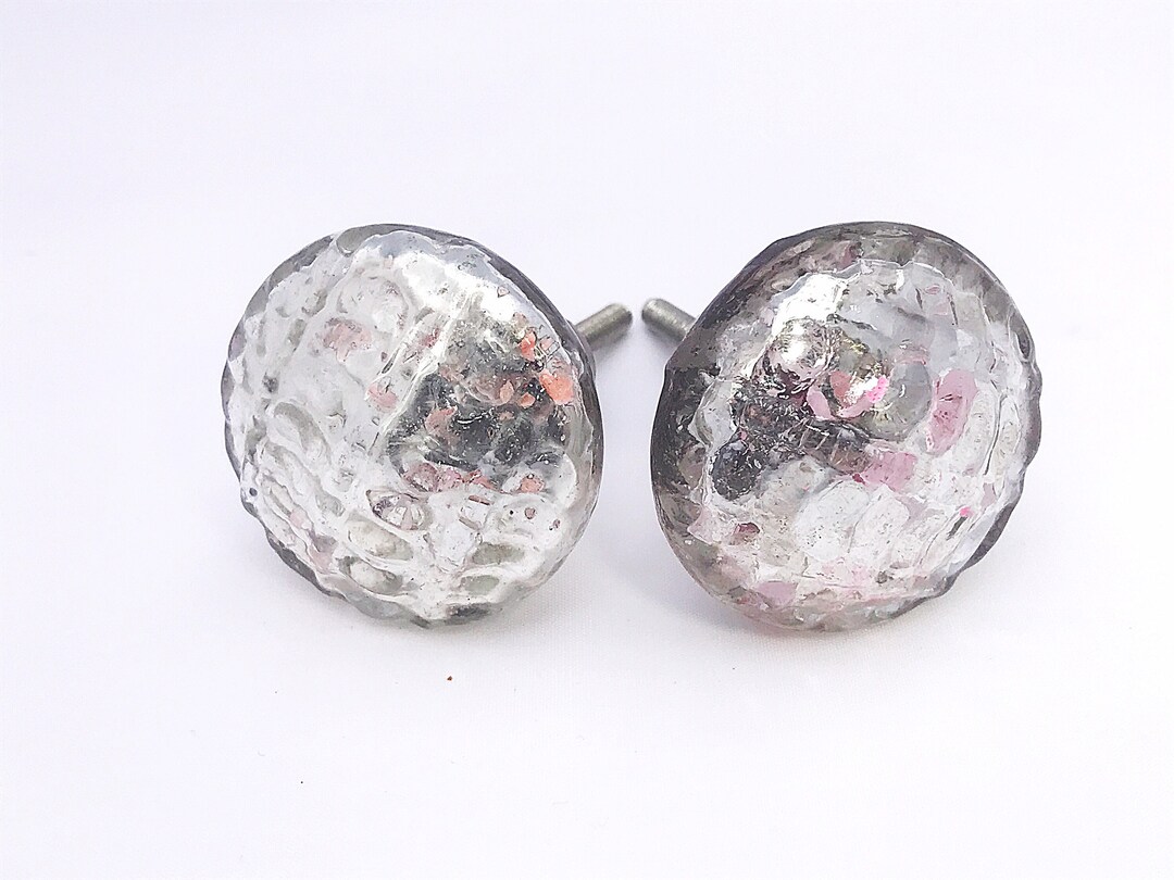 Antique Style Mercury Glass Knob, Antique Hardware, Historical Drawer ...