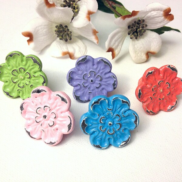 Flower Knobs - Etsy