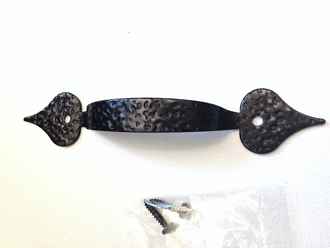 Old Fashioned Barn Style Handles, Hammered Barn Pulls, Country Decor ...