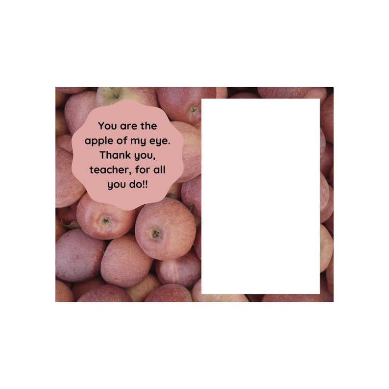 Thank You Teacher Printable Notecards 4 in Set, Sweets and Fruit - Etsy