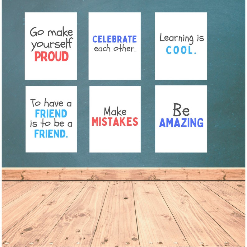 Classroom Inspirational Posters, Classroom Decor, Printable, Positive ...