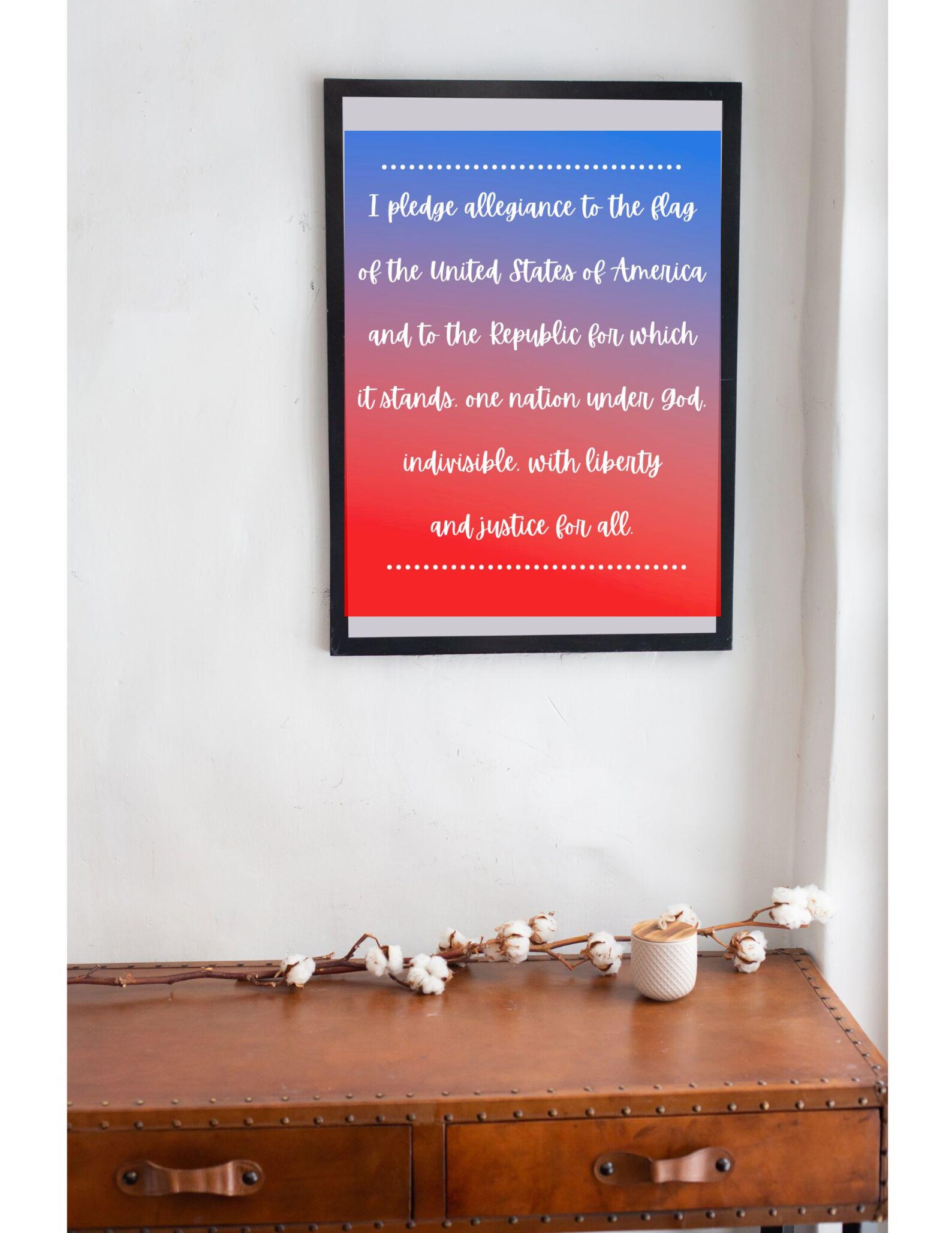 I Pledge Allegiance to the Flag..., Printable, 8 1/2 X 11 Inches, Red ...