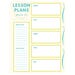 Weekly Lesson Plan Printable, Monday Through Friday, Preschool, Grade ...