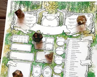 Spellbound Character Sheets D&D 5e - Etsy