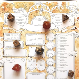 Clockwork Character Sheets D&D 5e - Etsy