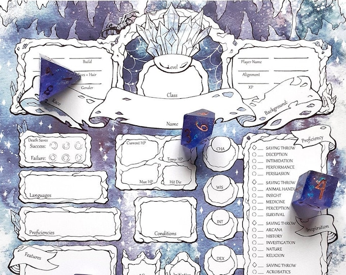 Underdark Character Sheets - D&D 5e - Etsy