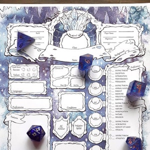 Printable Initiative Tracker Dnd 5e Pathfinder RPG Digital Download ...