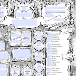 Form-fillable Everbrew Character Sheets - Etsy