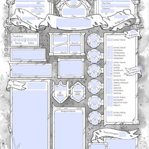 Form-fillable Fireforged Character Sheets - Etsy