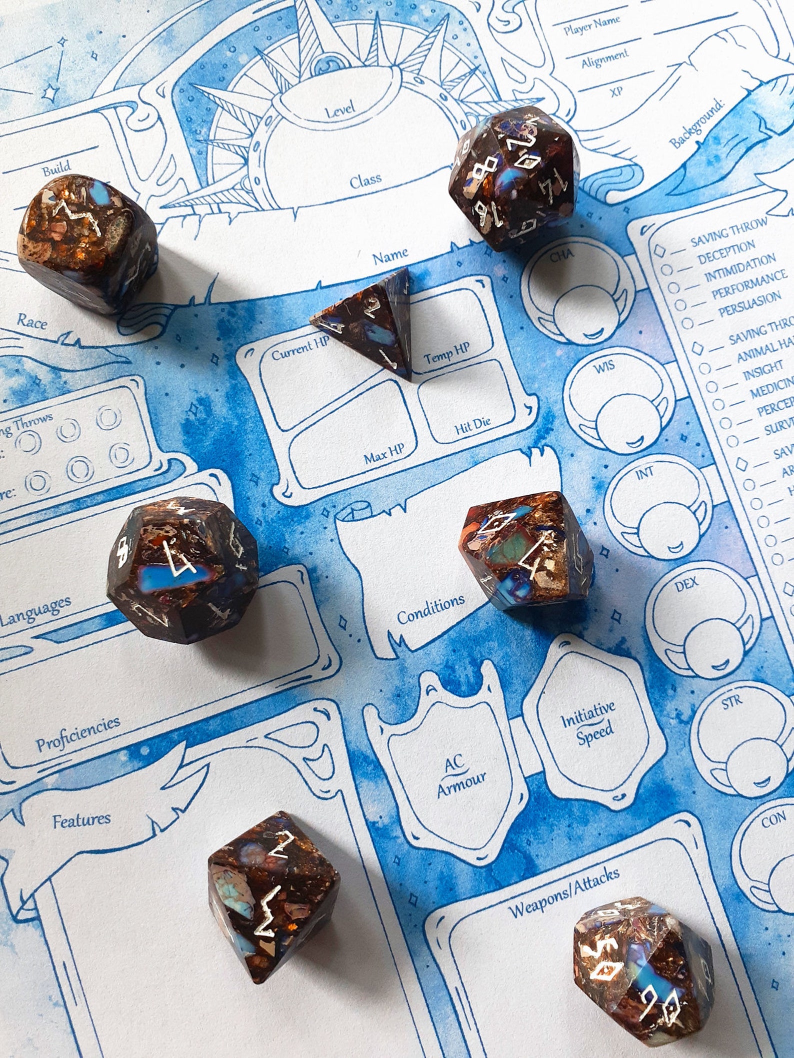 Starlit Character Sheets - D&D 5e - Etsy