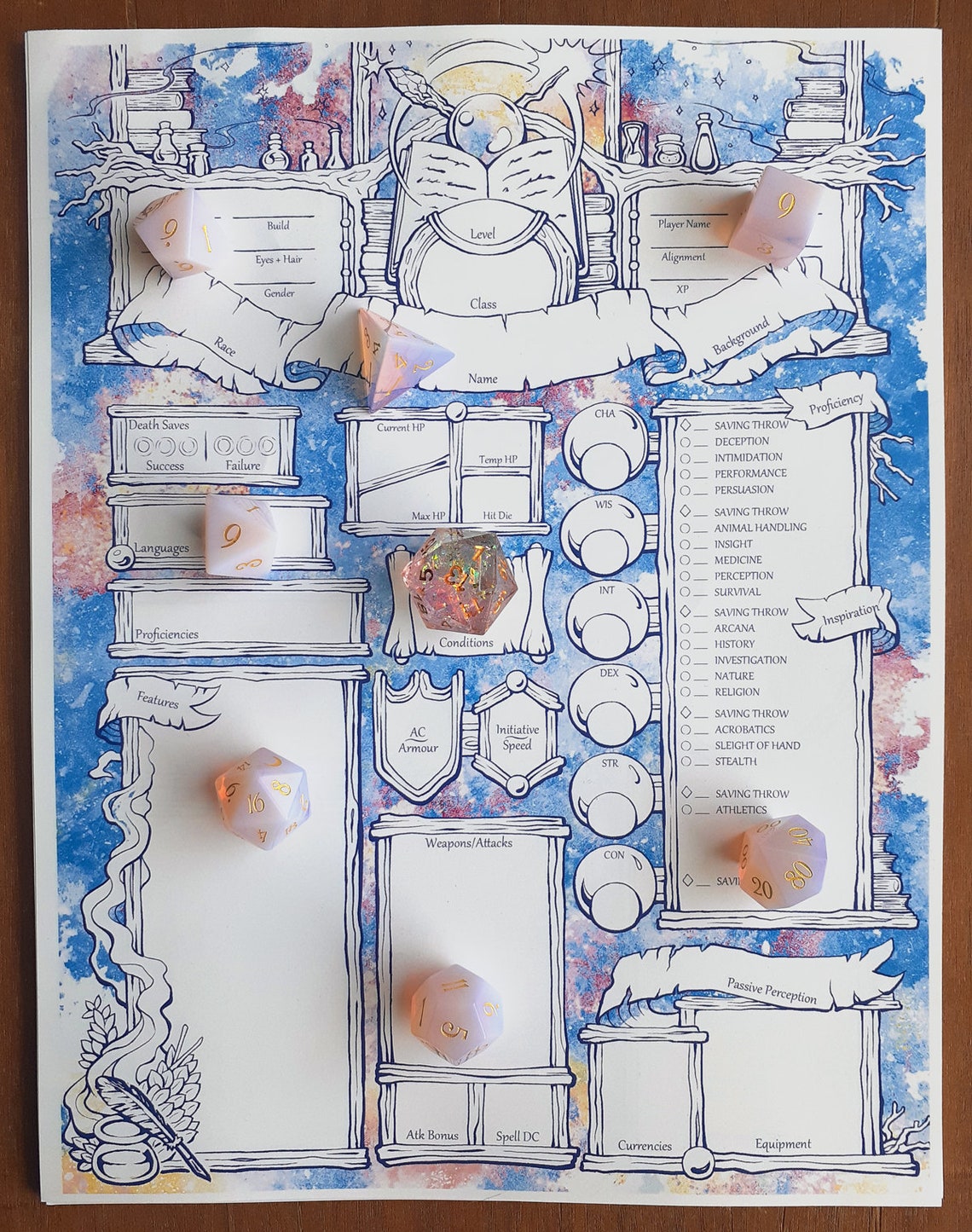Form-fillable Loremaster Character Sheets - Etsy Canada
