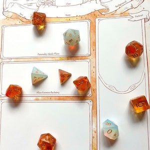 Form-fillable Sunlit Character Sheets - Etsy Canada