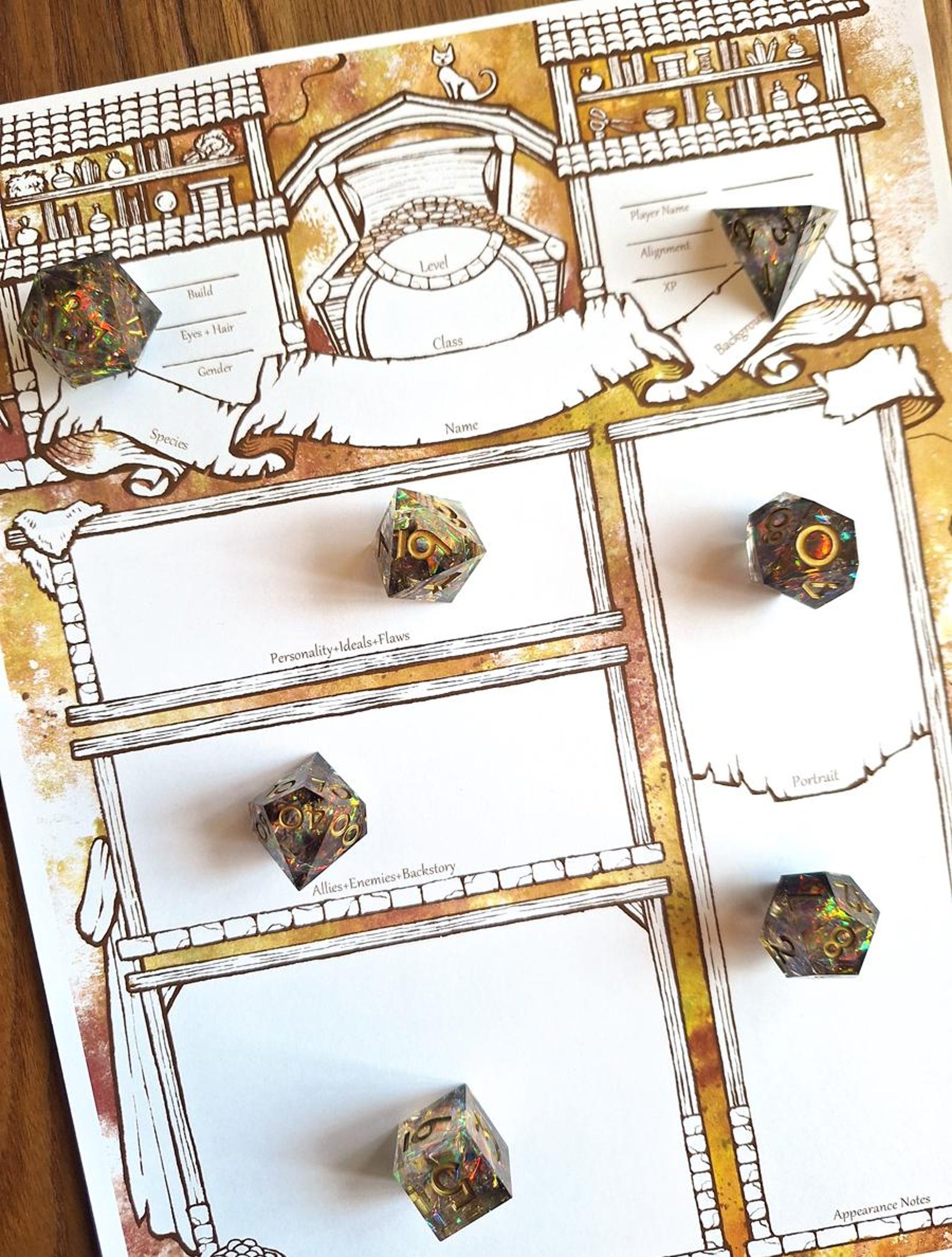 Form-fillable Guildcraft Character Sheets - Etsy