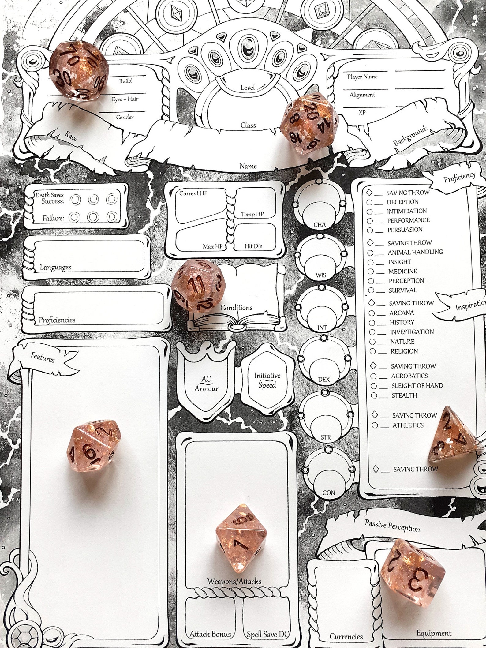 Spellbound Character Sheets D&D 5e - Etsy