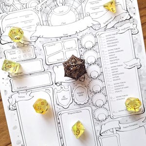 Form-fillable Clockwork Character Sheets - Etsy