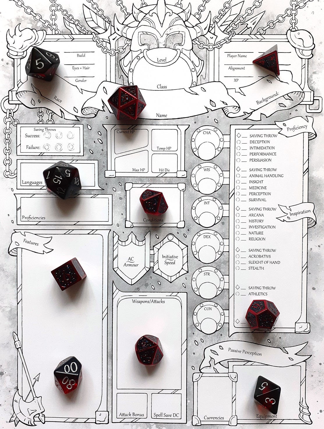 Form-fillable Fireforged Character Sheets - Etsy UK