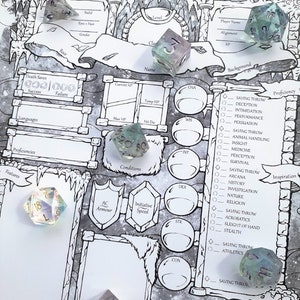 Icestorm Character Sheets - D&D 5e - Etsy