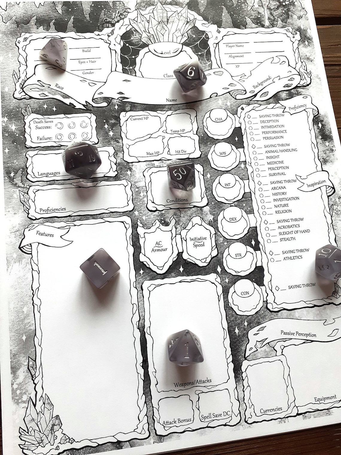 Underdark Character Sheets D&D 5e - Etsy UK
