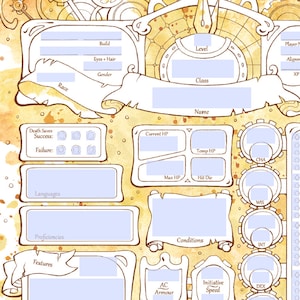 Form-fillable Clockwork Character Sheets - Etsy