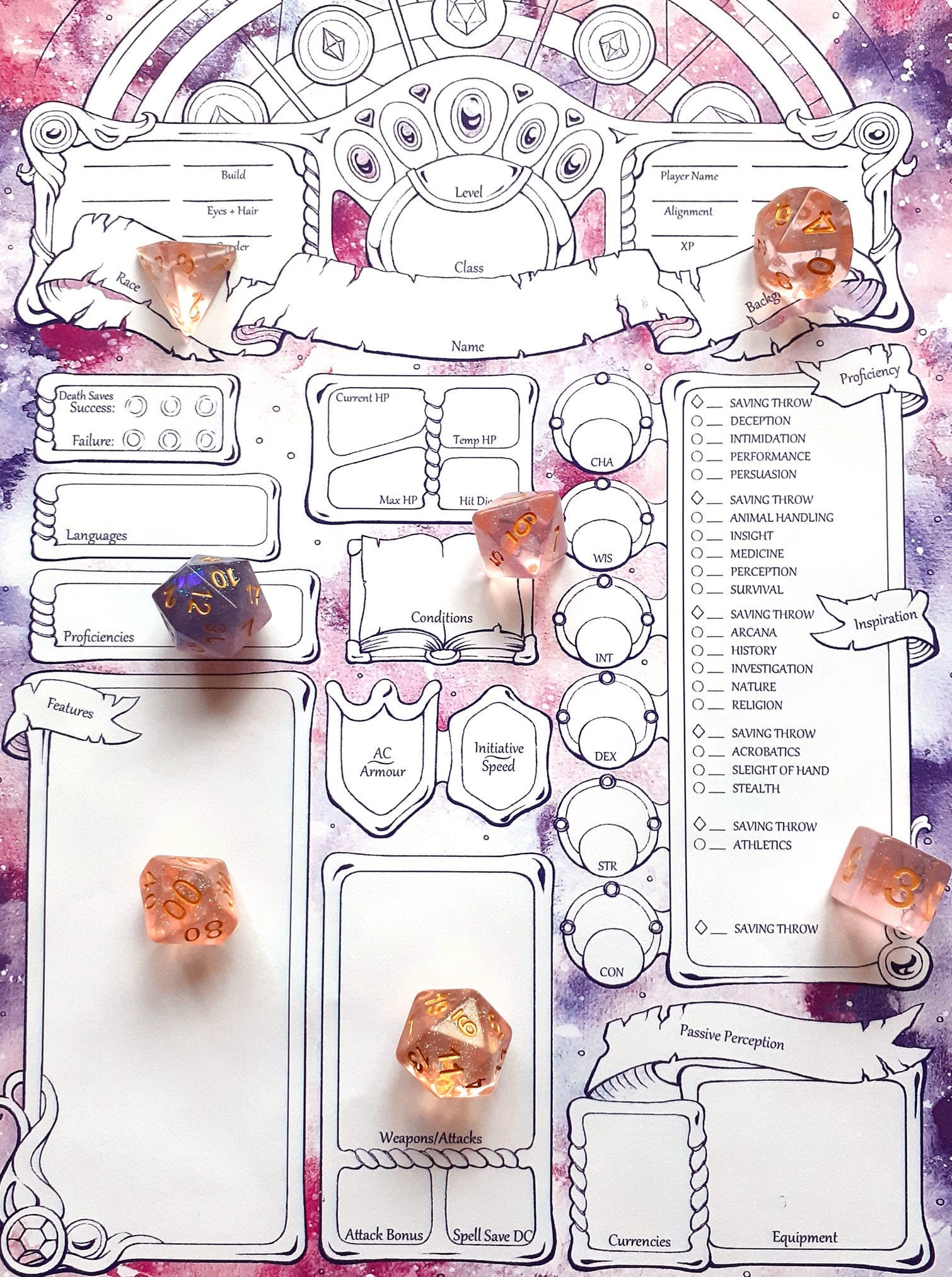 Spellbound Character Sheets D&D 5e - Etsy UK