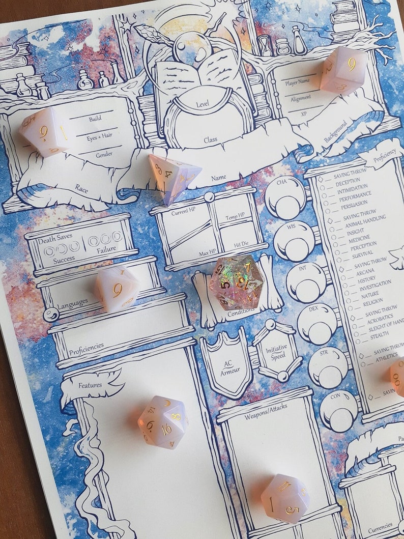 Loremaster Character Sheets D&D 5e - Etsy