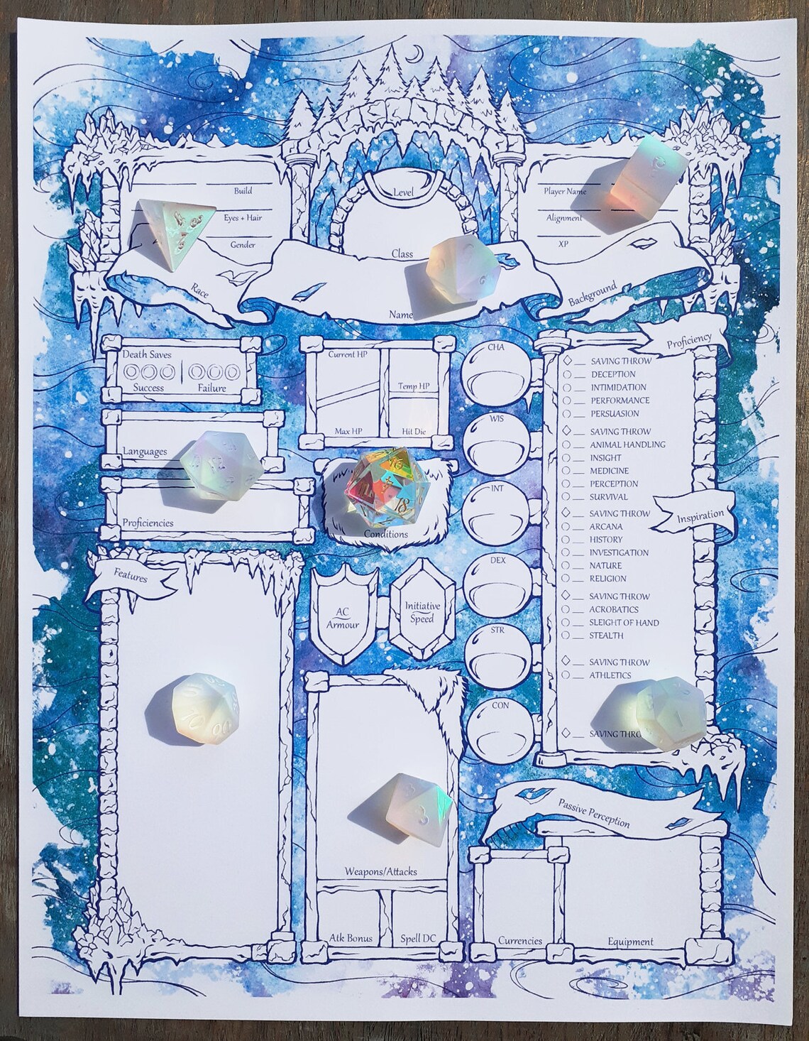 Icestorm Character Sheets D&D 5e - Etsy