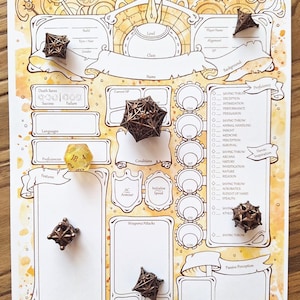 Clockwork Character Sheets - D&D 5e - Etsy