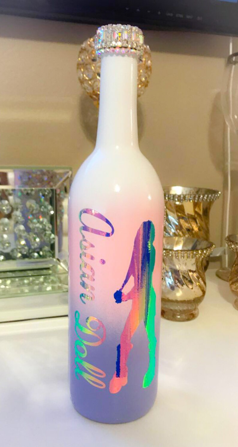 Tri Color Name/silloutte Bottle - Etsy