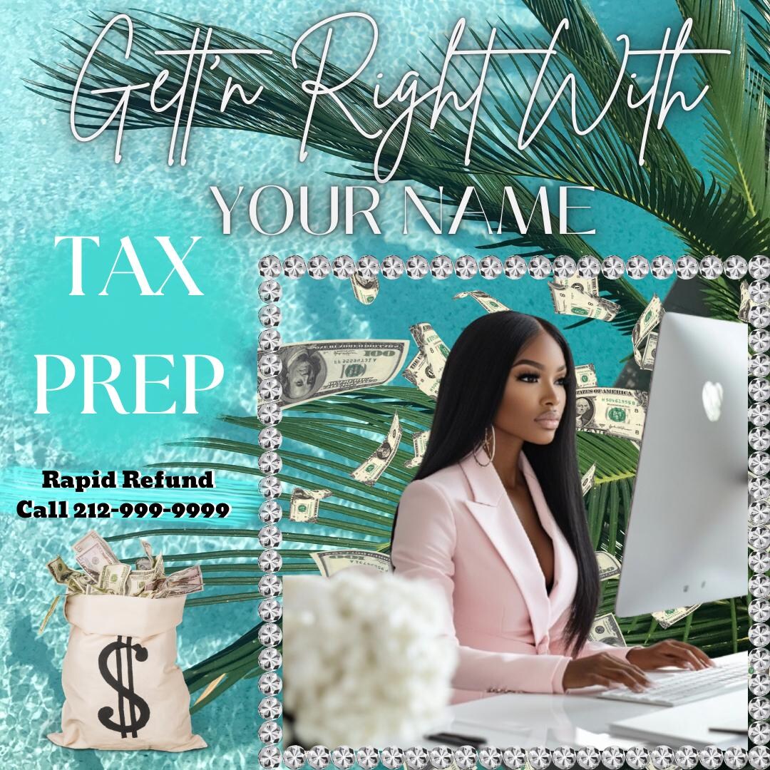 Tax Prep Flyer (editable) - Etsy