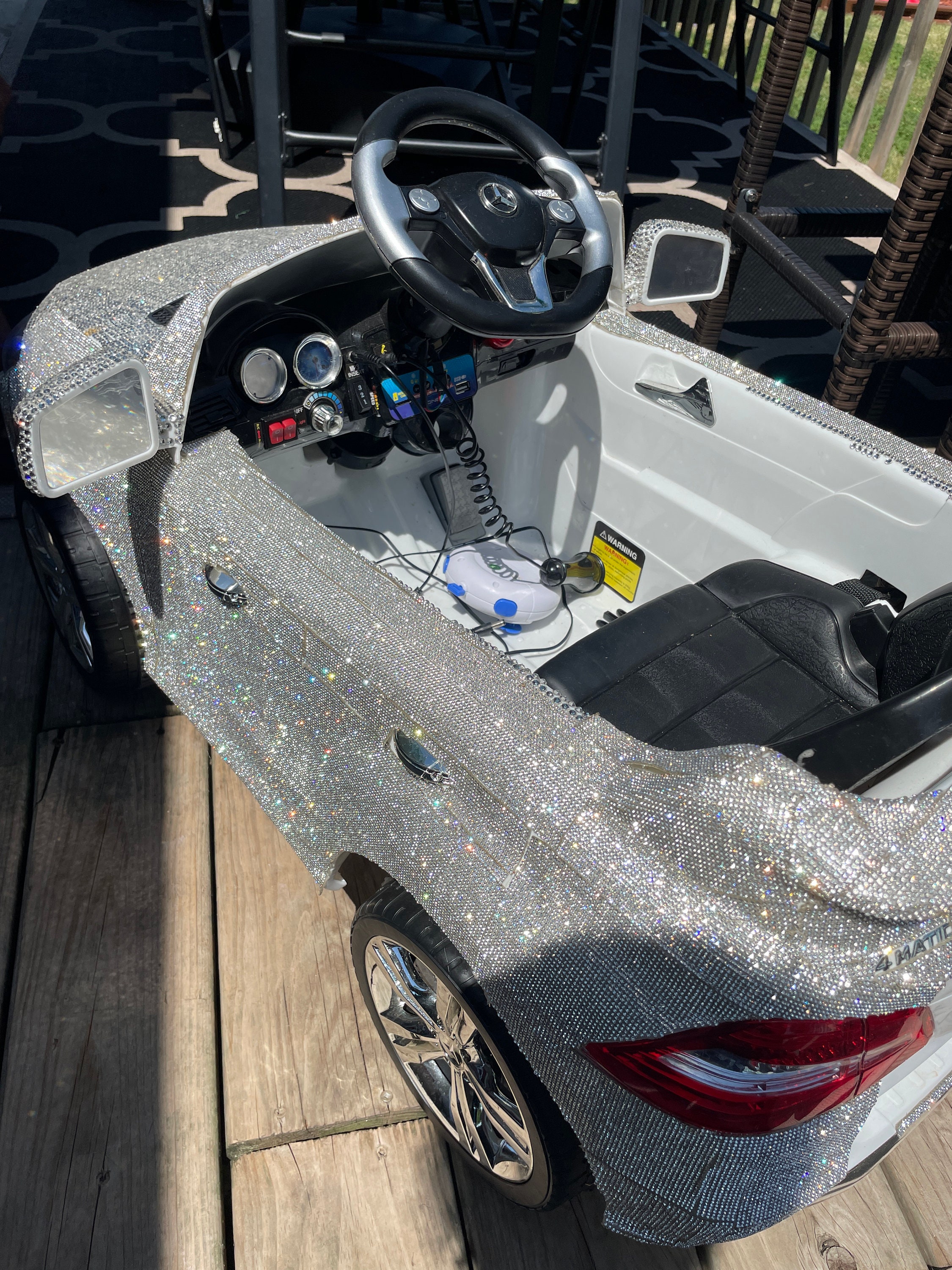 Custom Blinged Out childs Toy Car - Etsy