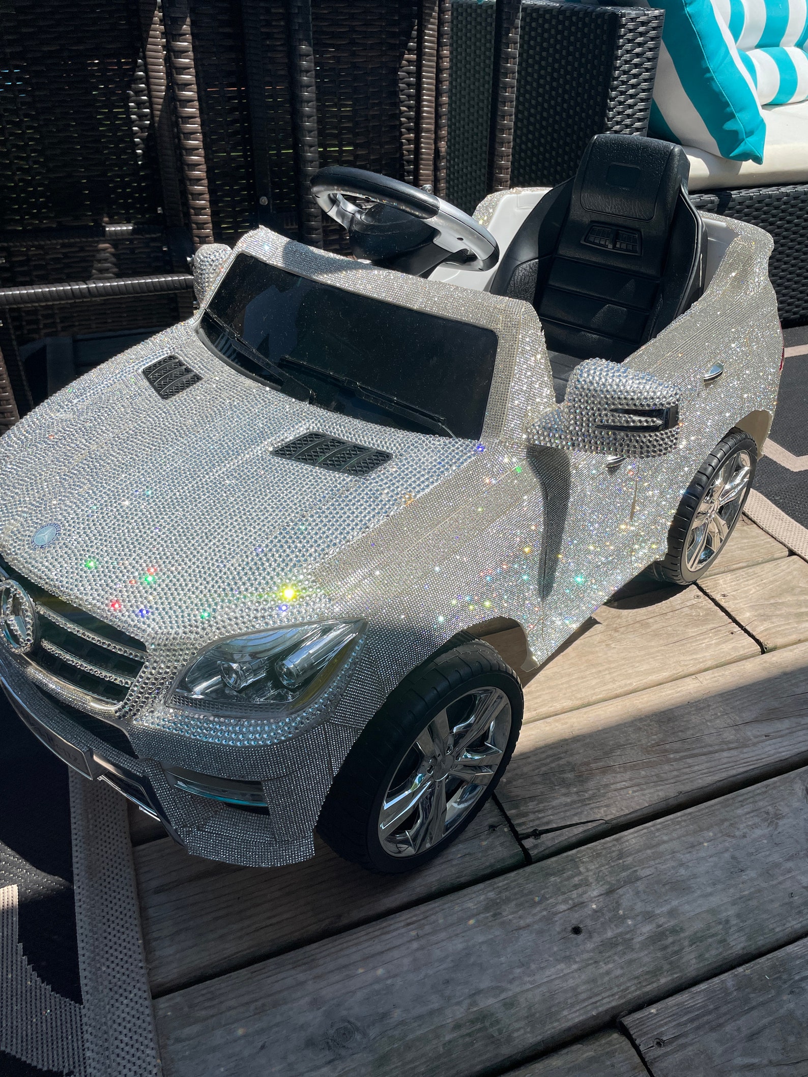 Custom Blinged Out childs Toy Car - Etsy