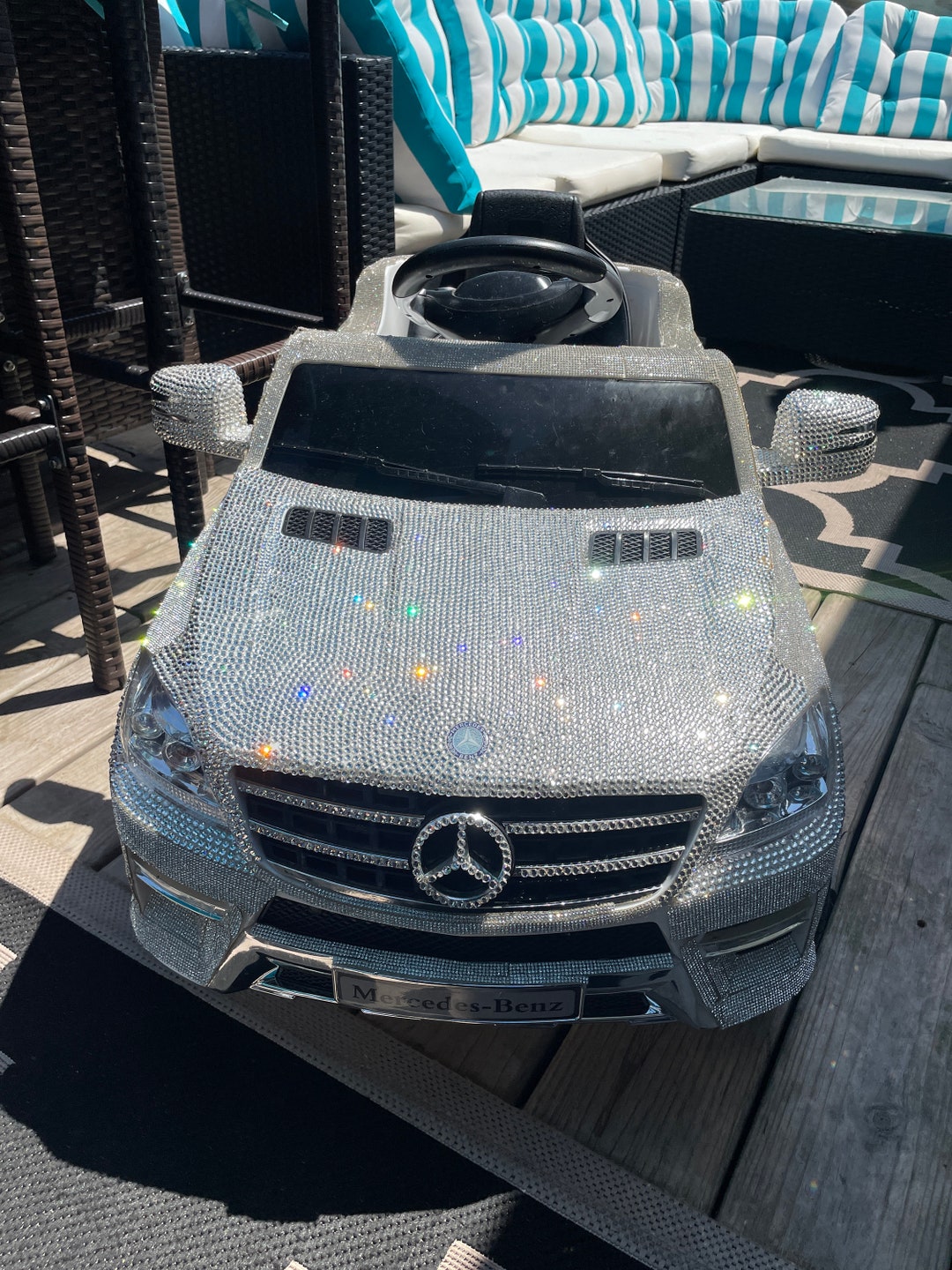 Custom Blinged Out childs Toy Car - Etsy