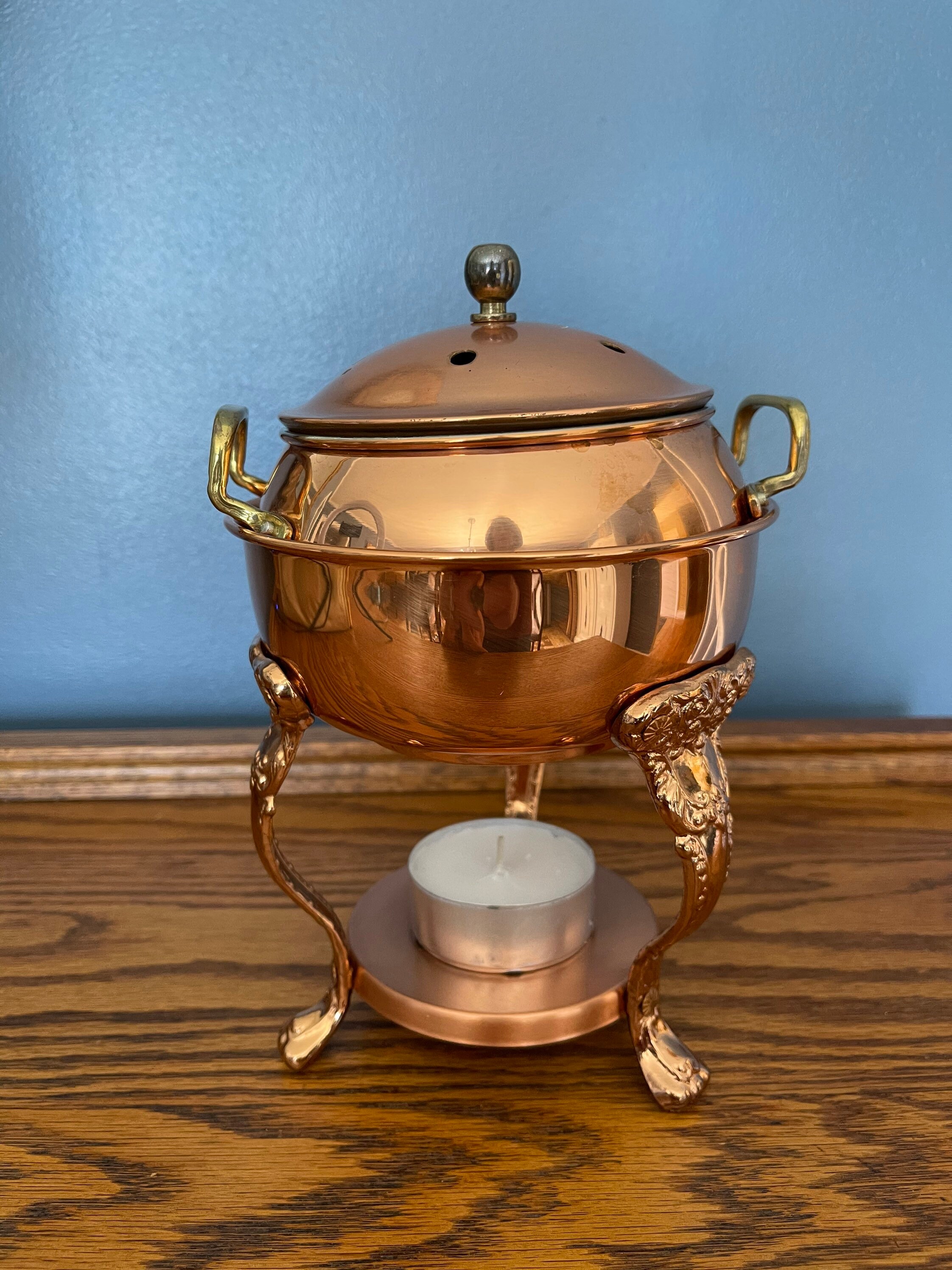 Vintage Copper Serving Pot With Candle Warmer Dip Server Etsy vintage-copper-serving-pot-with-candle-warmer-dip-server-etsy