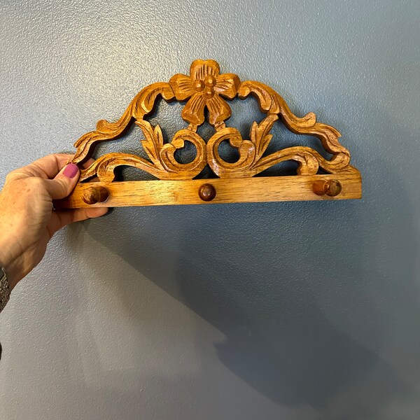 Wooden Peg Rack - Etsy