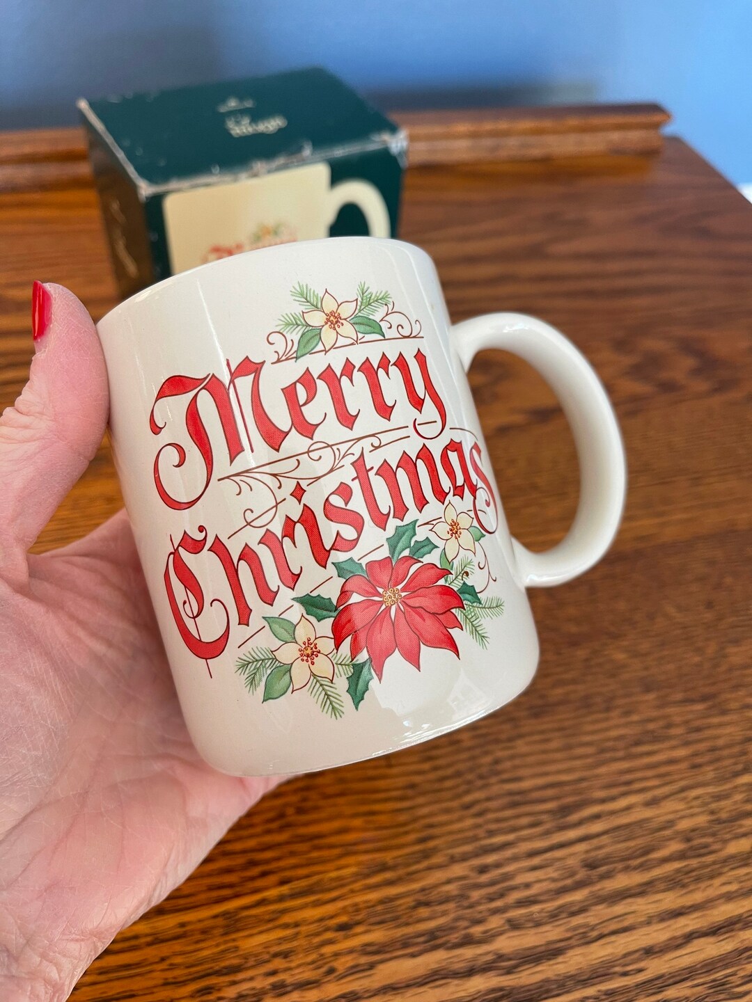 Hallmark Christmas Mug - 1986 - Hallmark Mugs - Happy Holidays ...