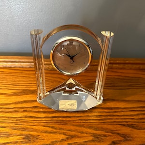 Lenox Ovations Full Lead Crystal Clock - Battery Operated - Etsy