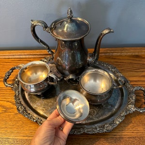 EPCA Bristol Silver by Poole 110 Tea Set - Etsy