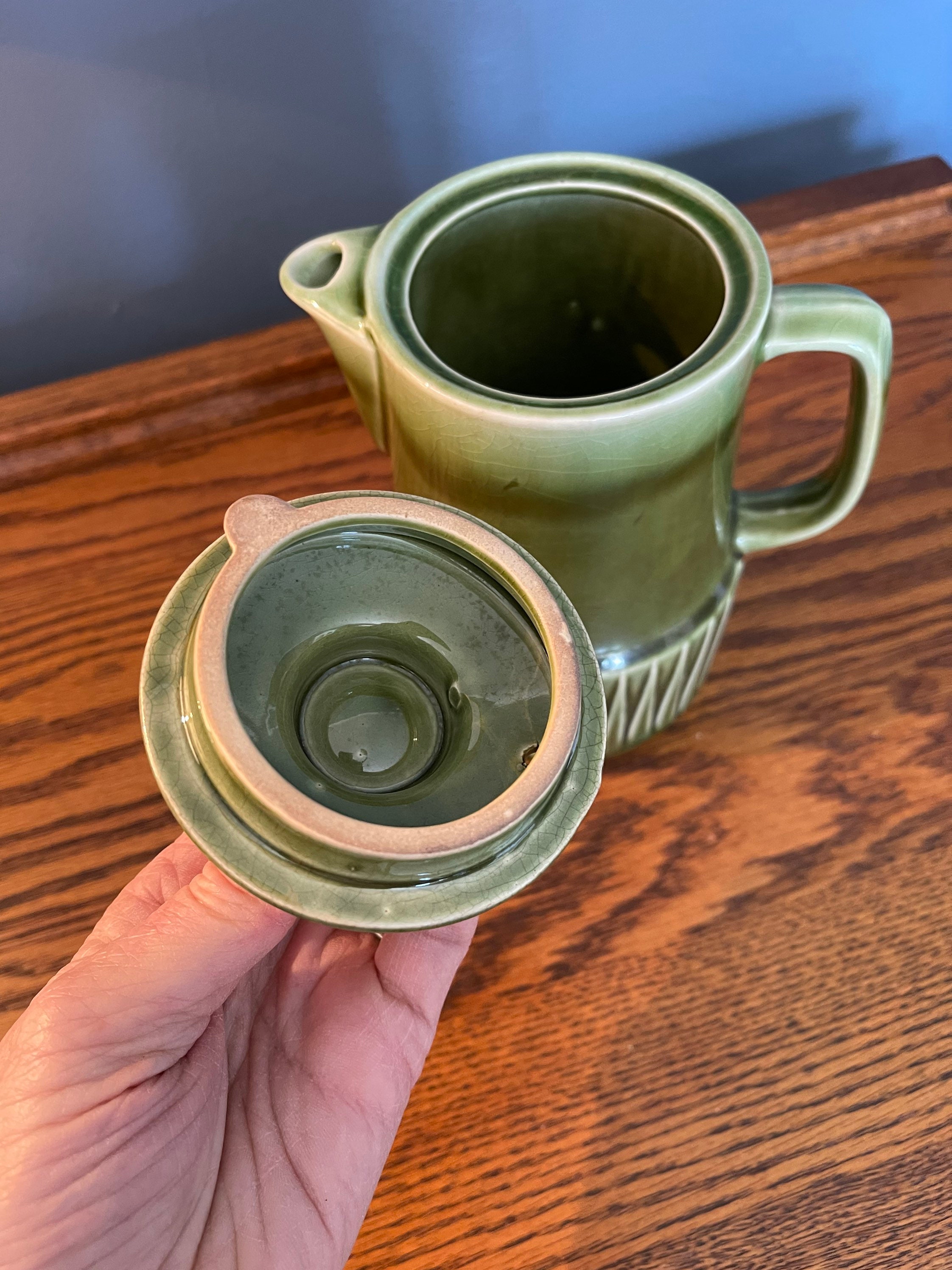 Avocado Green Tea Pot Coffee Pot Decorative Pot Retro | Etsy