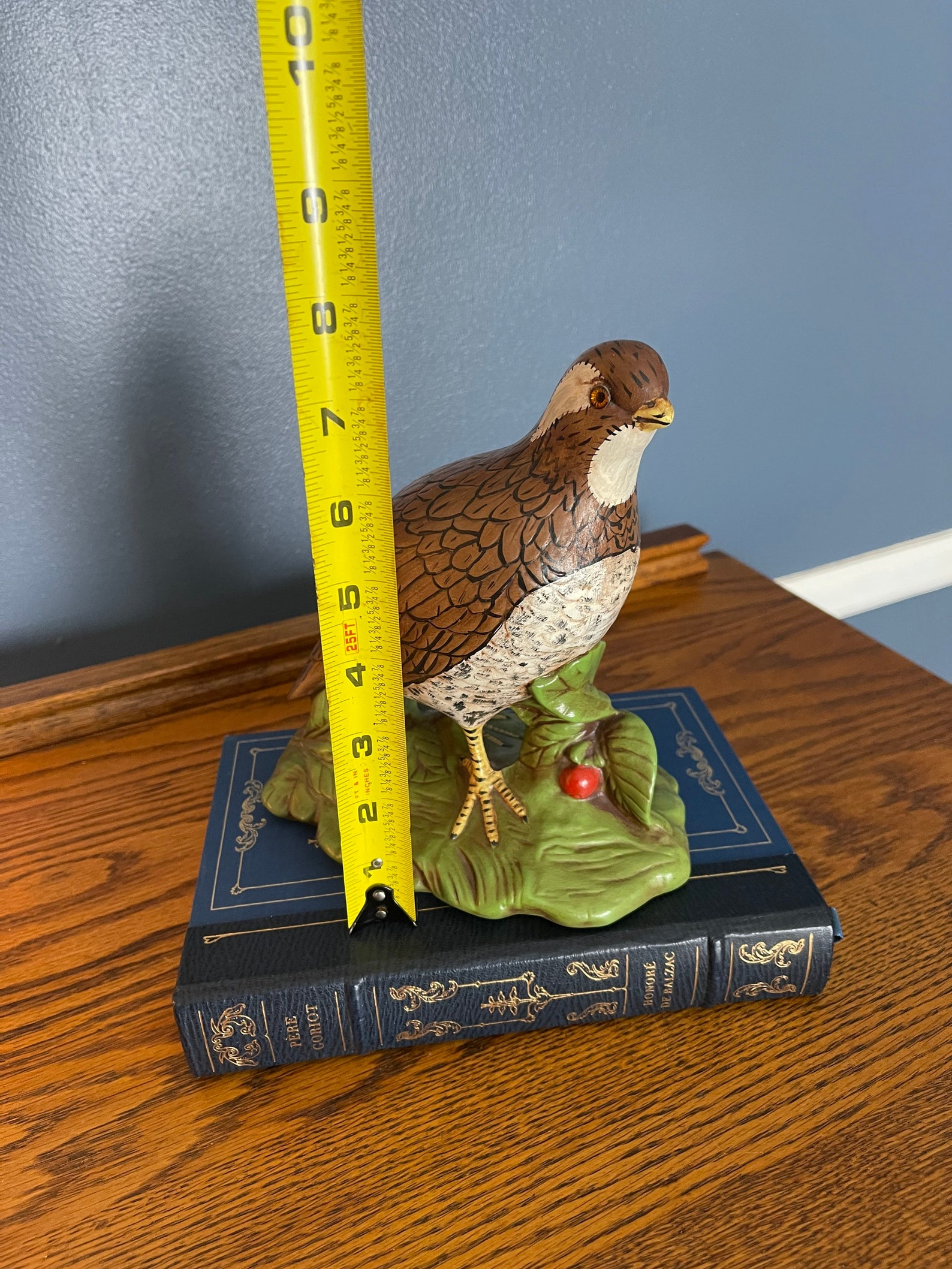 Ceramic Quail Figurine Hollard Mold Vintage Figurine - Etsy