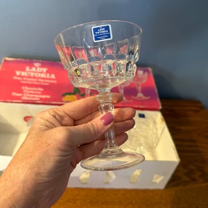 Set of Four Crystal Lady Victoria Champaign Glasses - Etsy