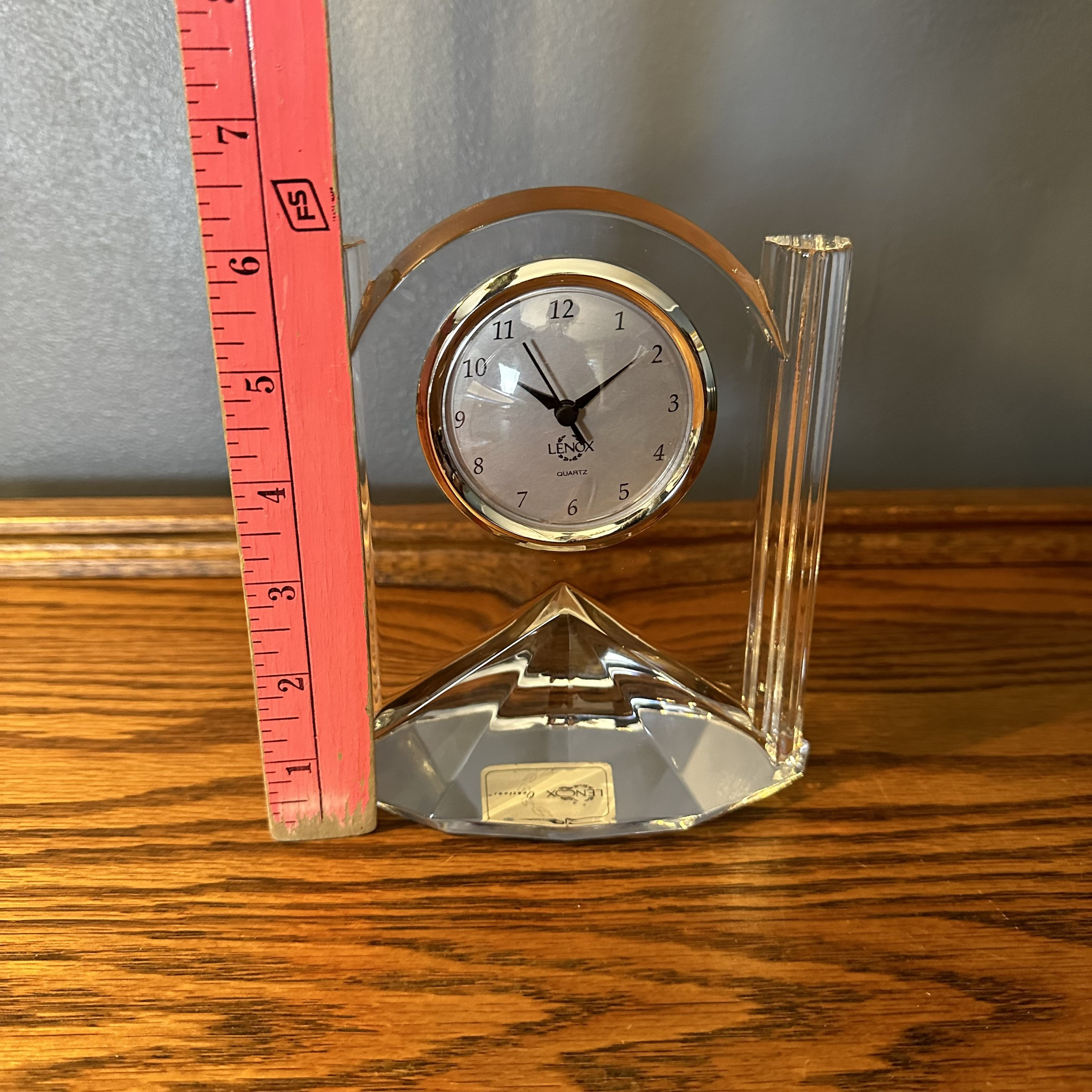 Lenox Ovations Full Lead Crystal Clock - Battery Operated - Etsy