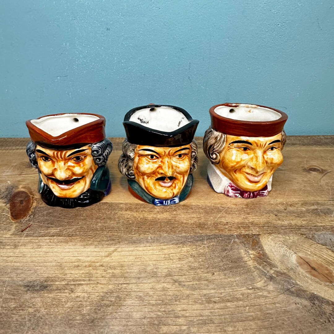 Lot of Three Toby Mugs - Royal Doulton Mugs or Pitchers - JAPAN - Hand ...